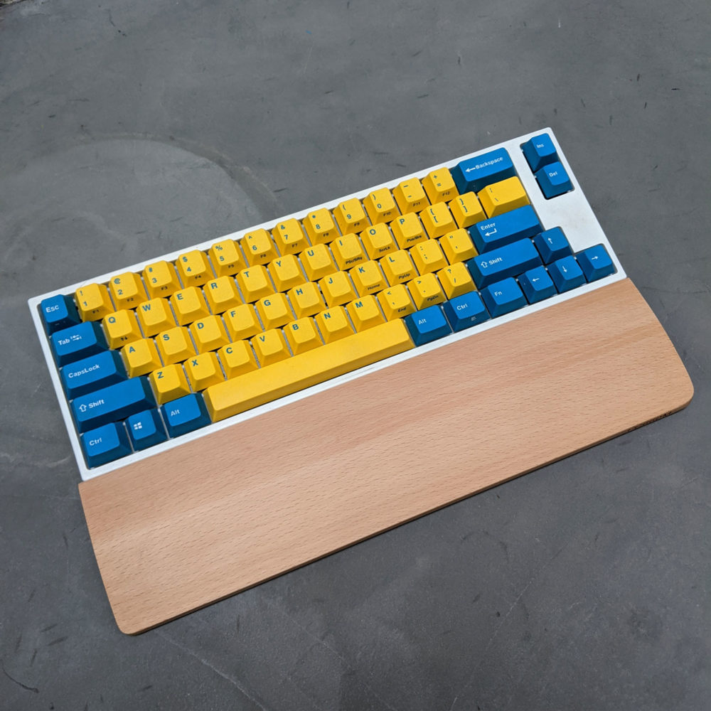 Kê tay bàn phím gỗ óc chó Walnut - Keychron K2 / K6 / Leopold FC660M ...