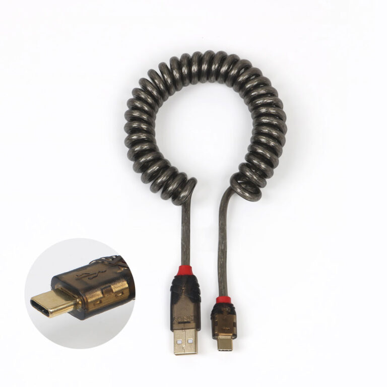 Dây cáp bàn phím xoắn USB Type-C Lindy Coiled Cable (2m) - keeb
